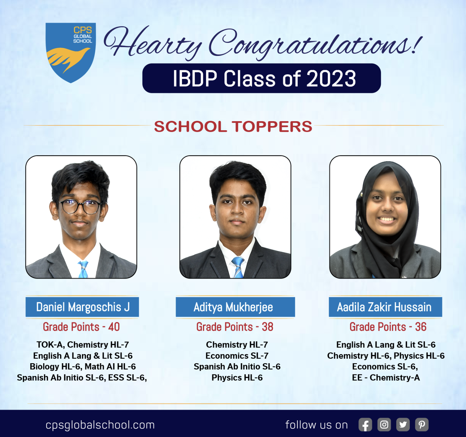CONGRATULATIONS to the IBDP Class of 2023! - CPS Global