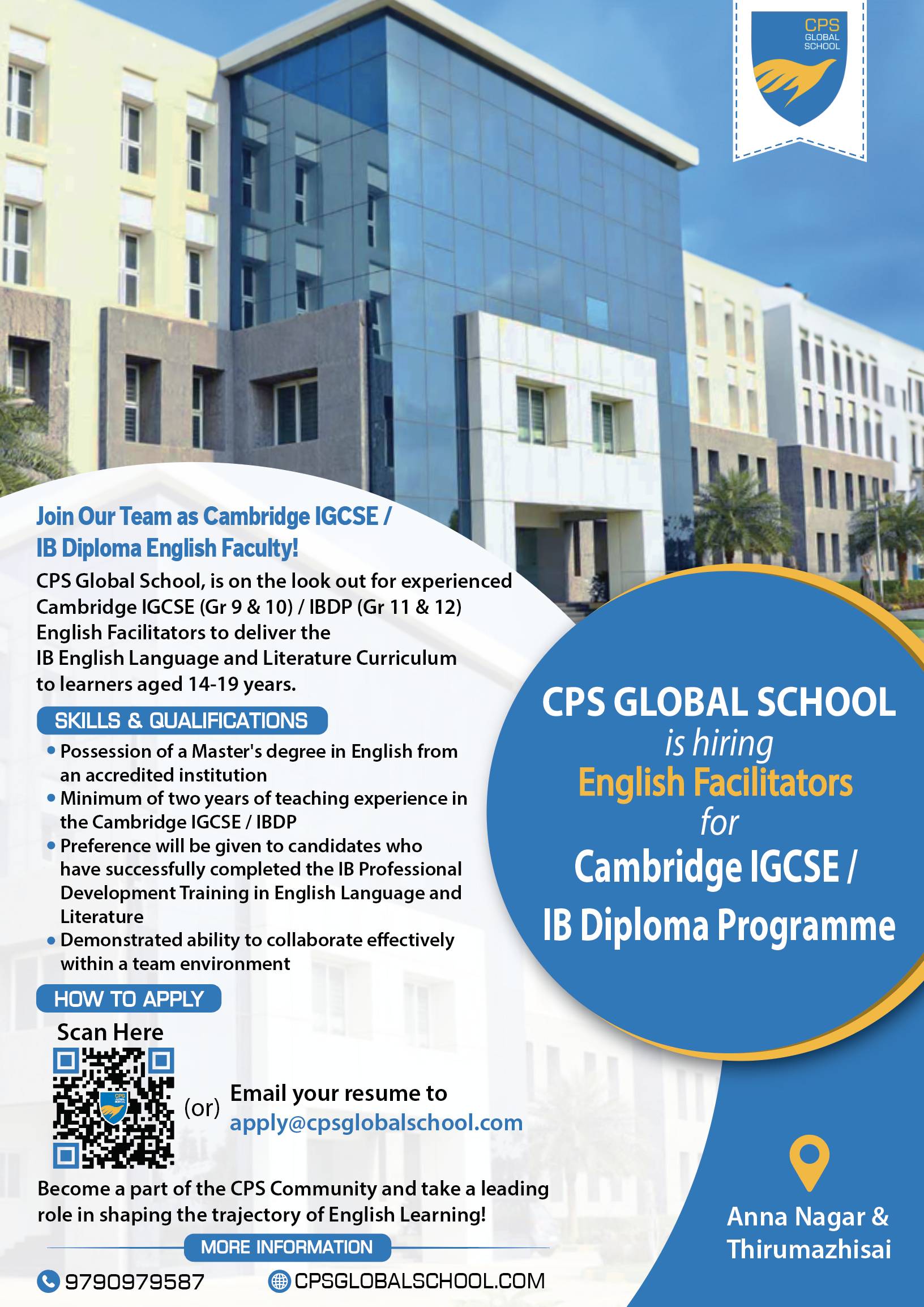 CPS Global School in Chennai | Best IGCSE School Chennai | A Level ...